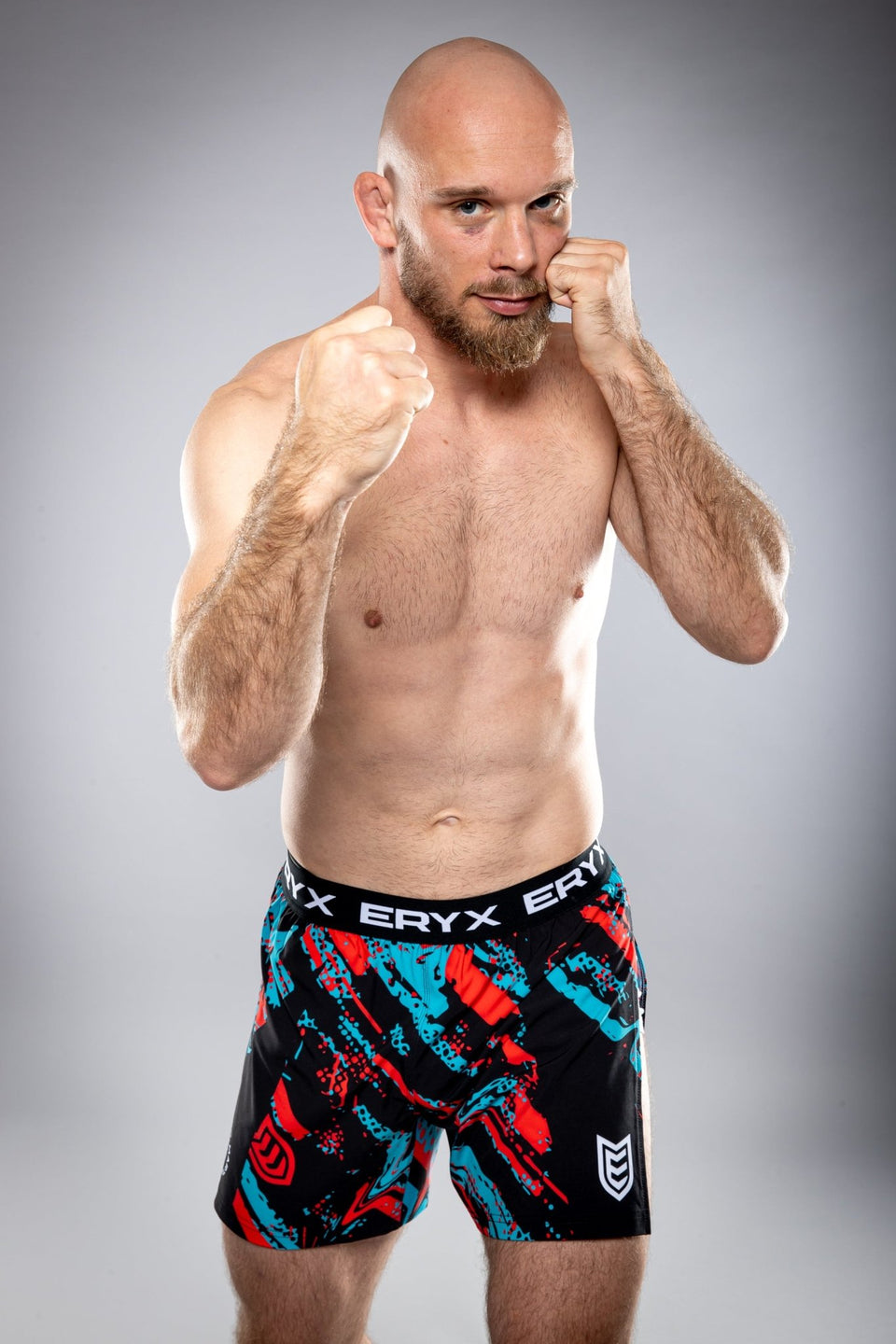 Eryx Blue/Red Flatline High Split MMA Shorts – Eryxgear